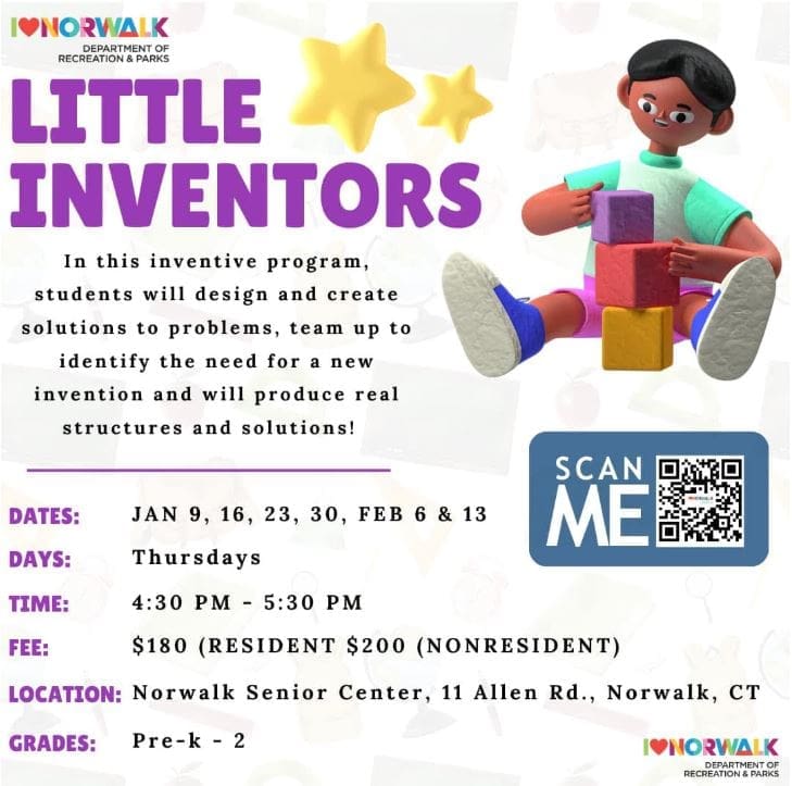Norwalk Parks Department Hosts Little Inventors Program for Kids | Nancy on Norwalk
