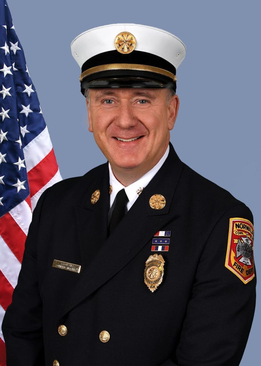 Edward McCabe sworn in as Norwalk Fire Chief, succeeding Gino Gatto ...